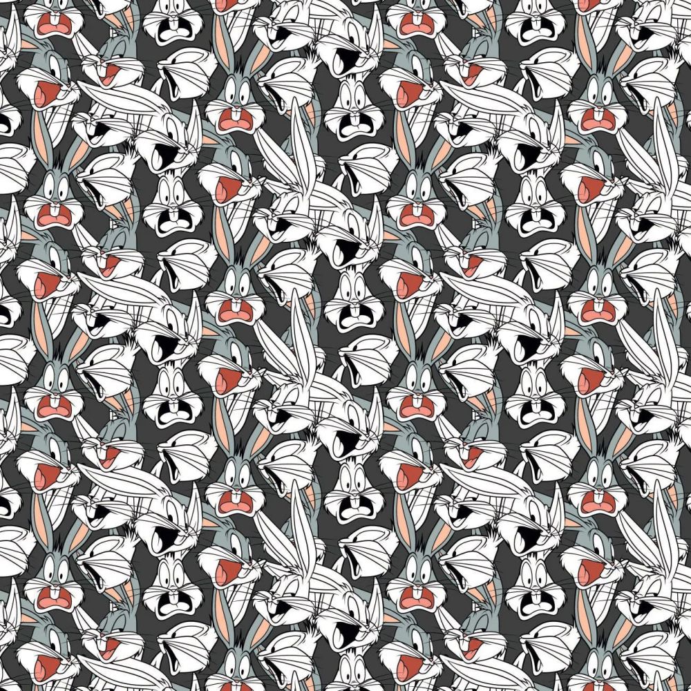BUGS BUNNY Looney Tunes Cartoon Medical Scrub Top Characters Packed Un ...